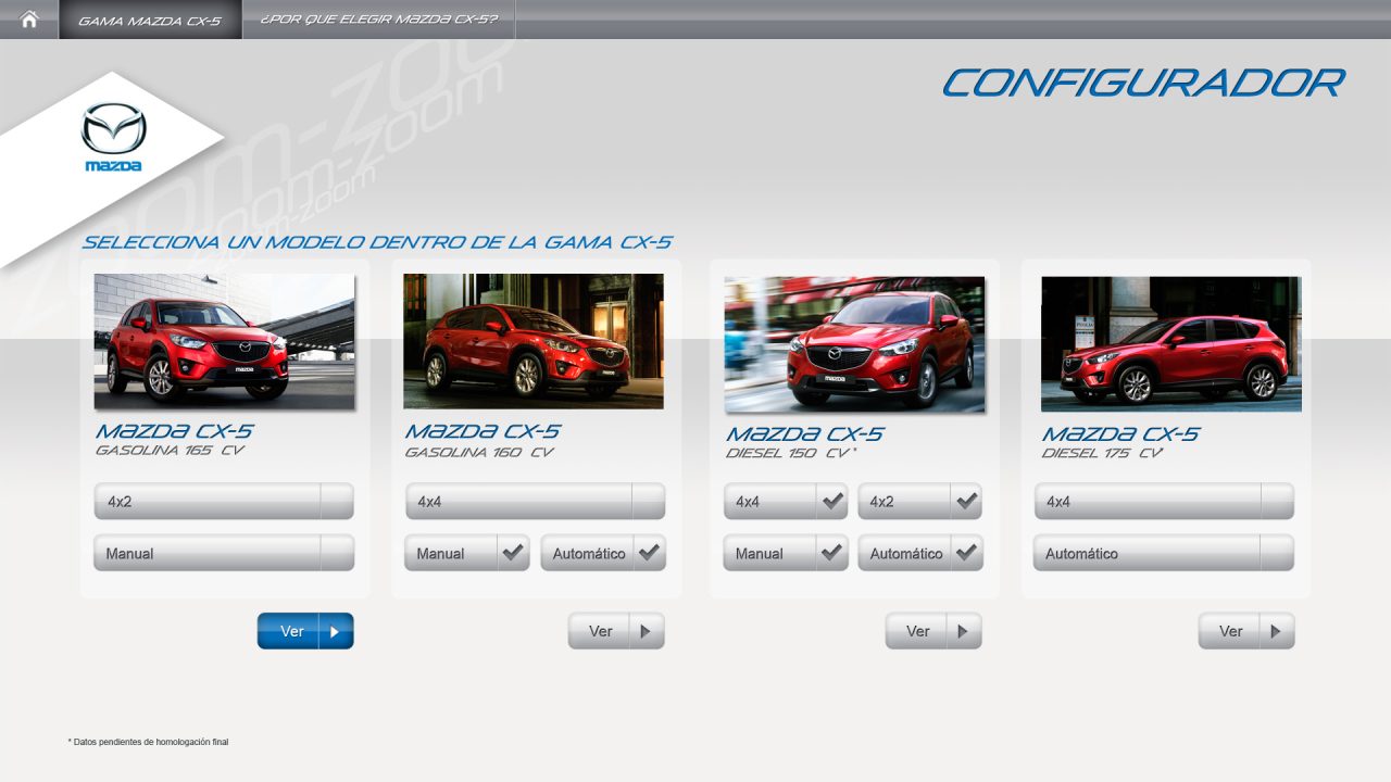 Línea Gráfica para App Mazda - GabyMoo